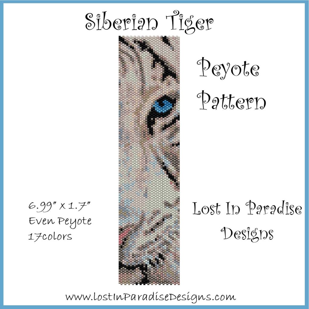 Siberian Tiger Peyote Pattern – Lost In Paradise Designs