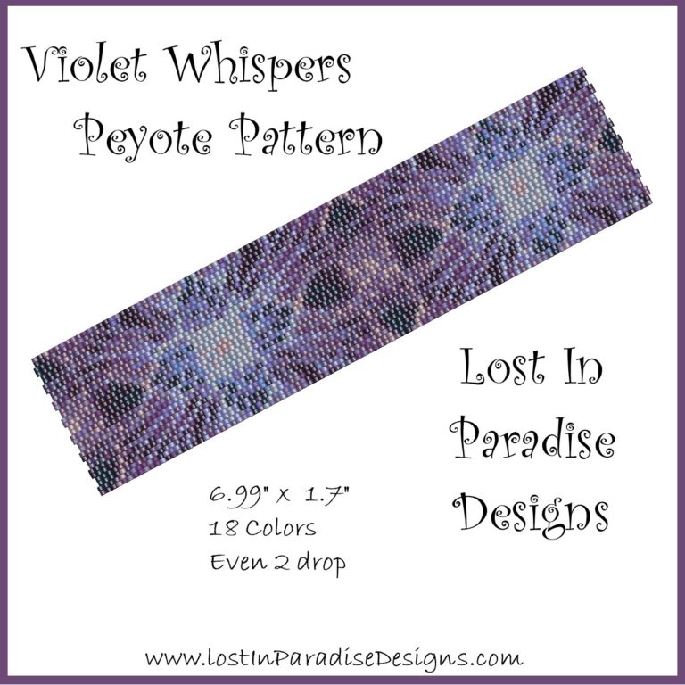Free Love Peyote Bracelet Pattern – Lost In Paradise Designs