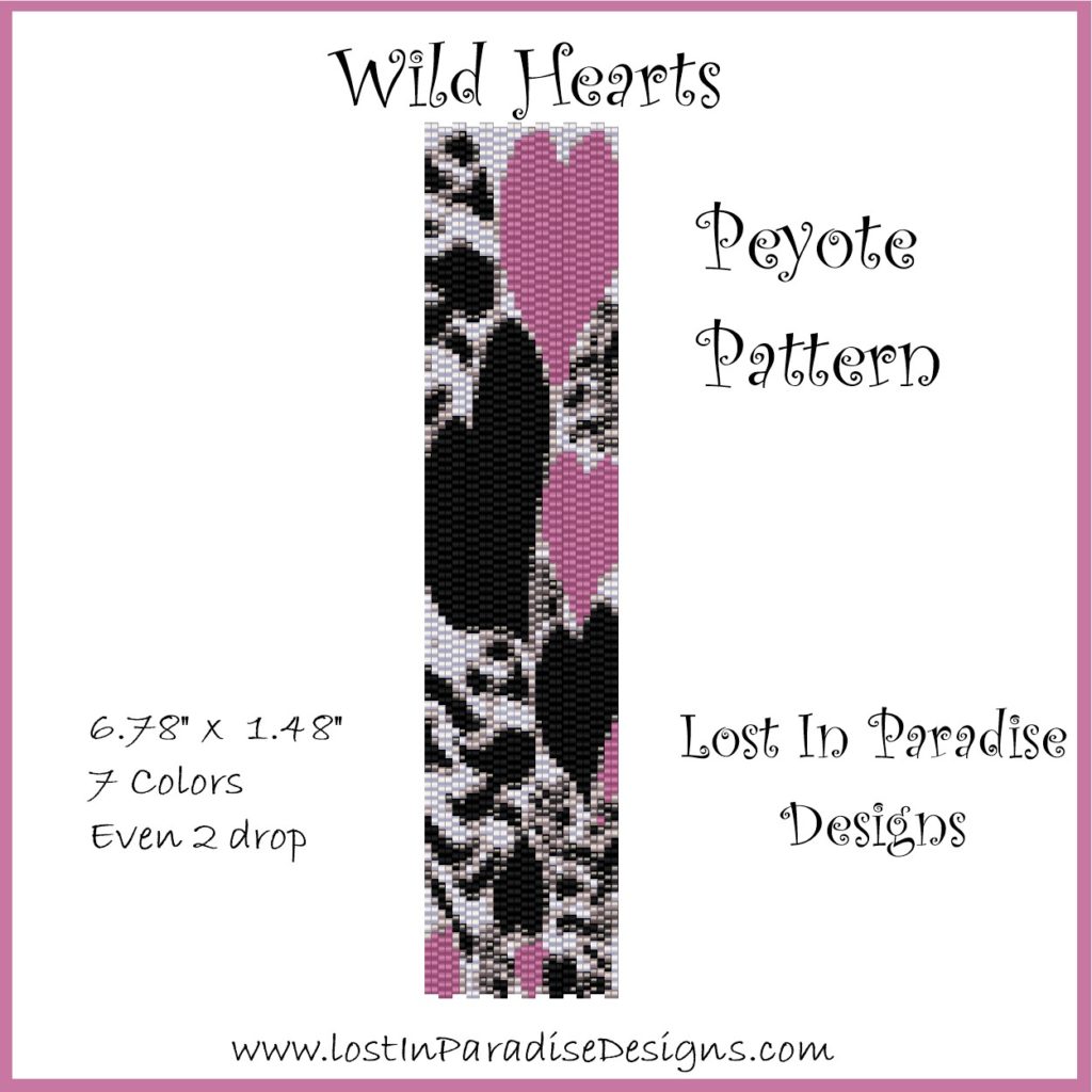 Free Love Peyote Bracelet Pattern – Lost In Paradise Designs