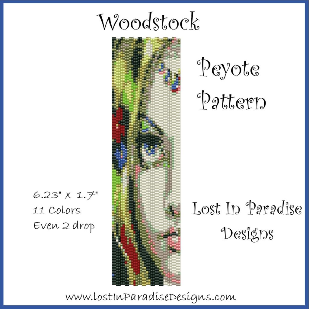 Free Love Peyote Bracelet Pattern – Lost In Paradise Designs