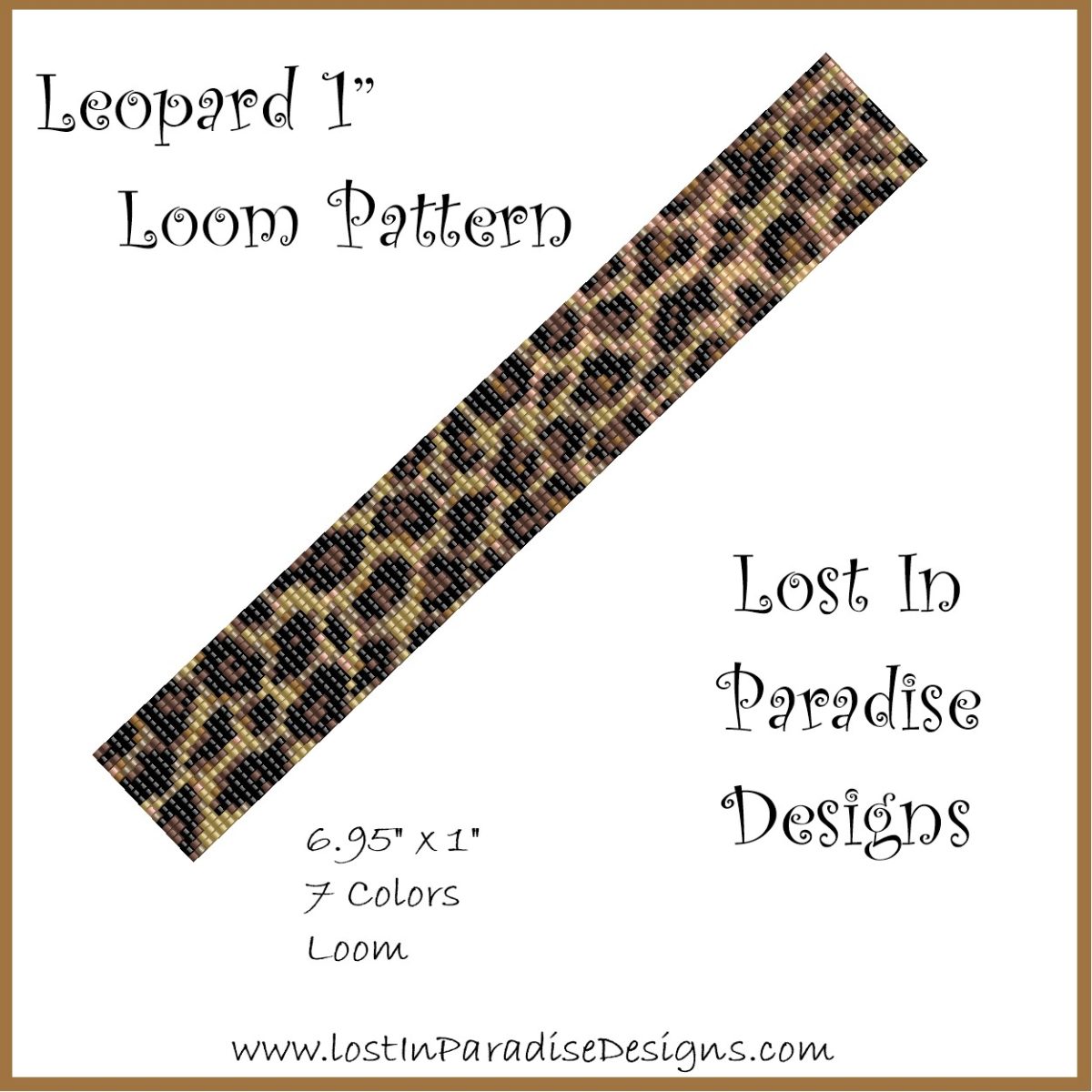 Leopard 1in Loom Pattern – Lost In Paradise Designs