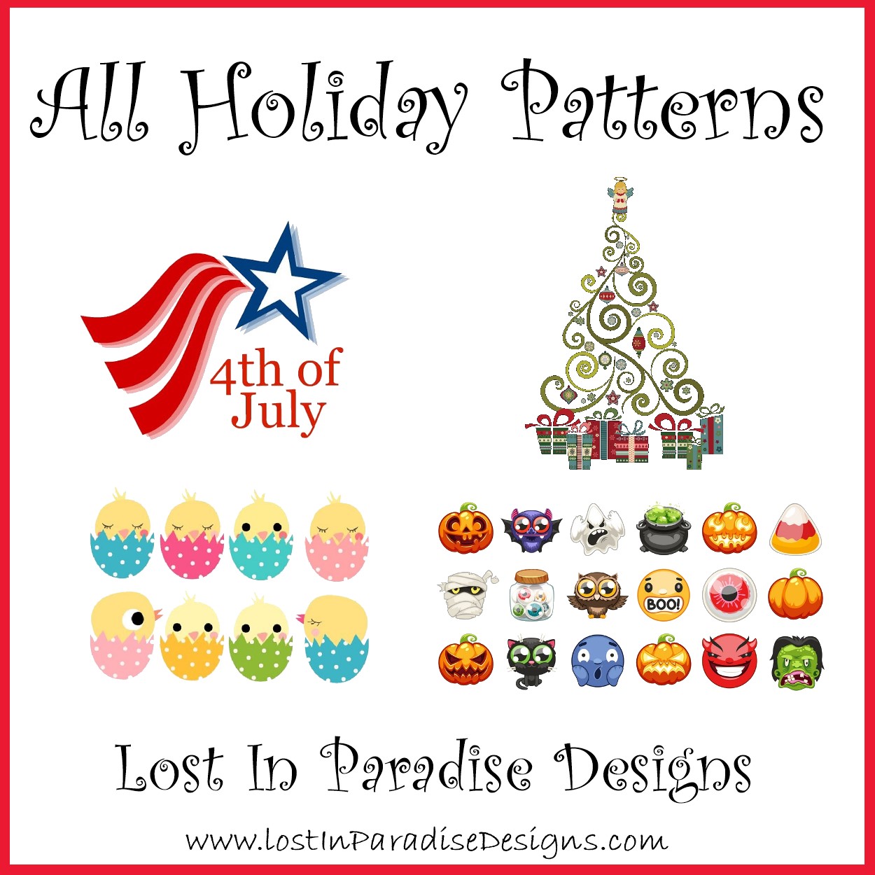 HOLIDAY PATTERNS – Lost In Paradise Designs
